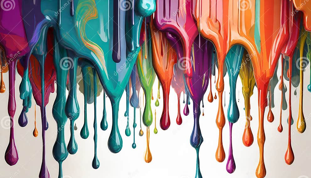 Dripping color stock illustration. Illustration of acrylic - 295040029