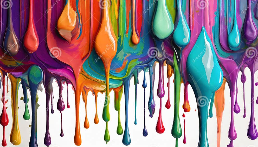 Dripping color stock illustration. Illustration of graphic - 295040030