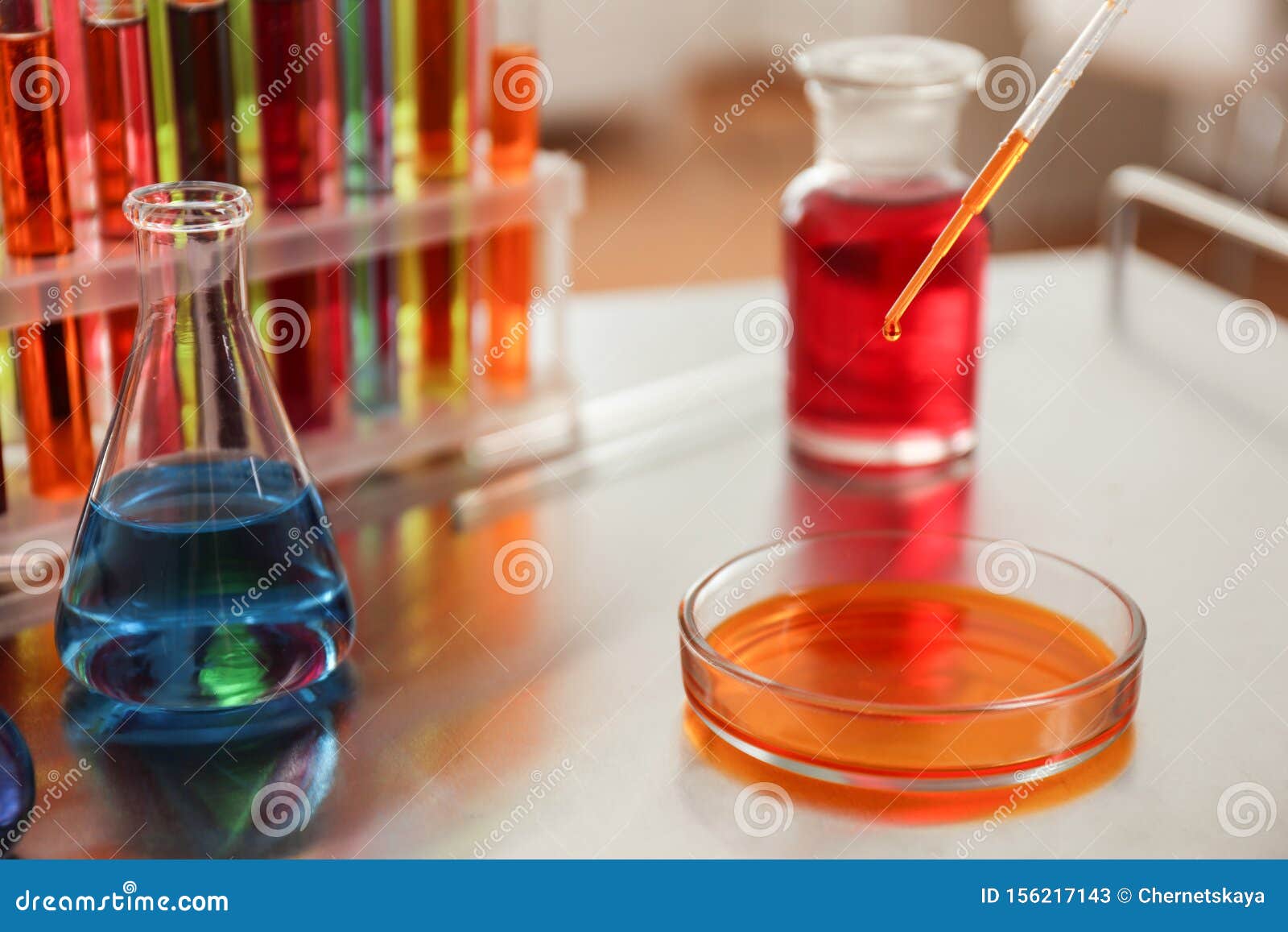 Liquid And Petri Dish In A Laboratory Stock Photo | CartoonDealer.com ...