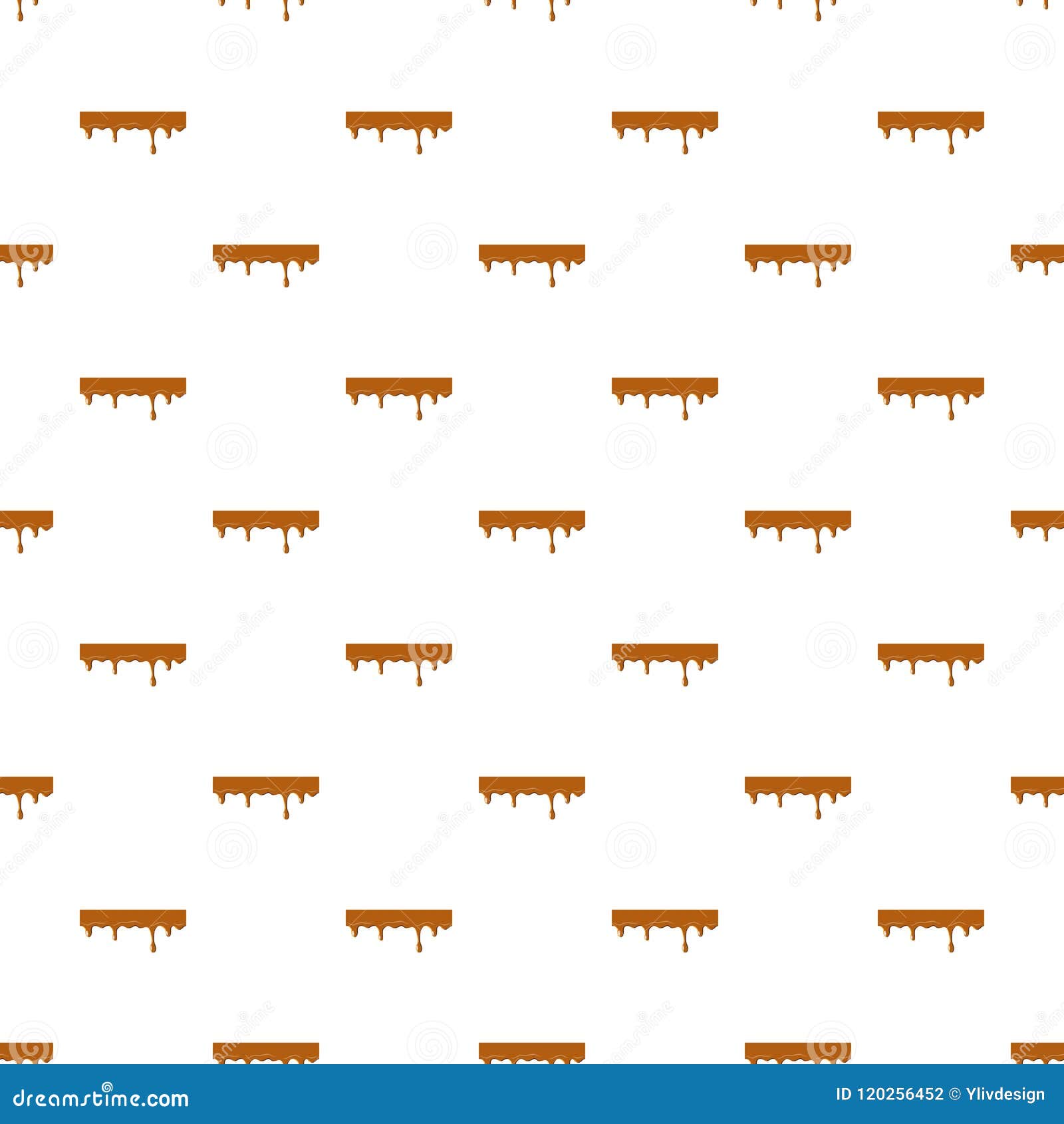 Dripping Down Caramel Pattern Stock Vector - Illustration of pattern ...