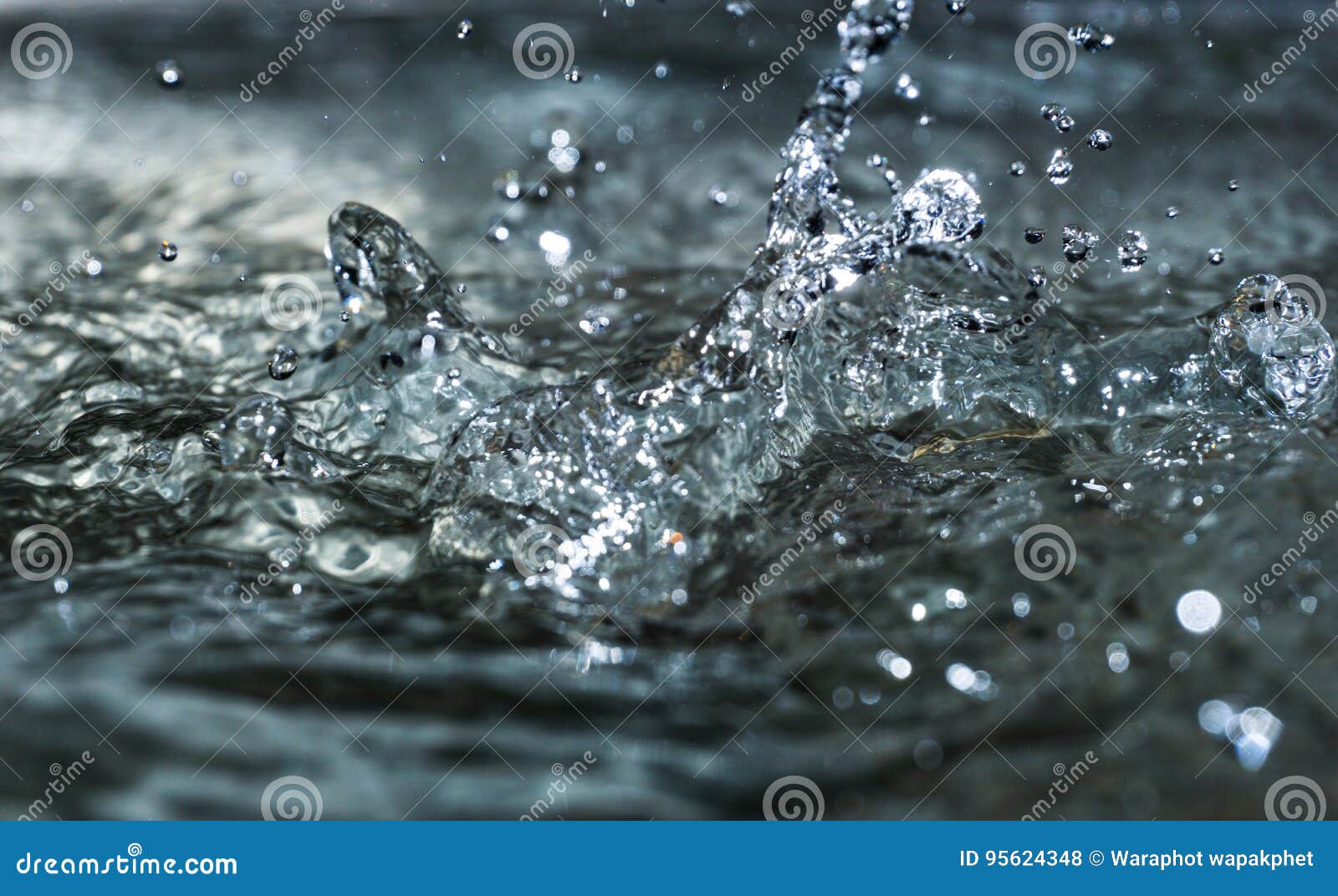 Dripping Down from the Roof of the House Makes the Water Below D Stock ...