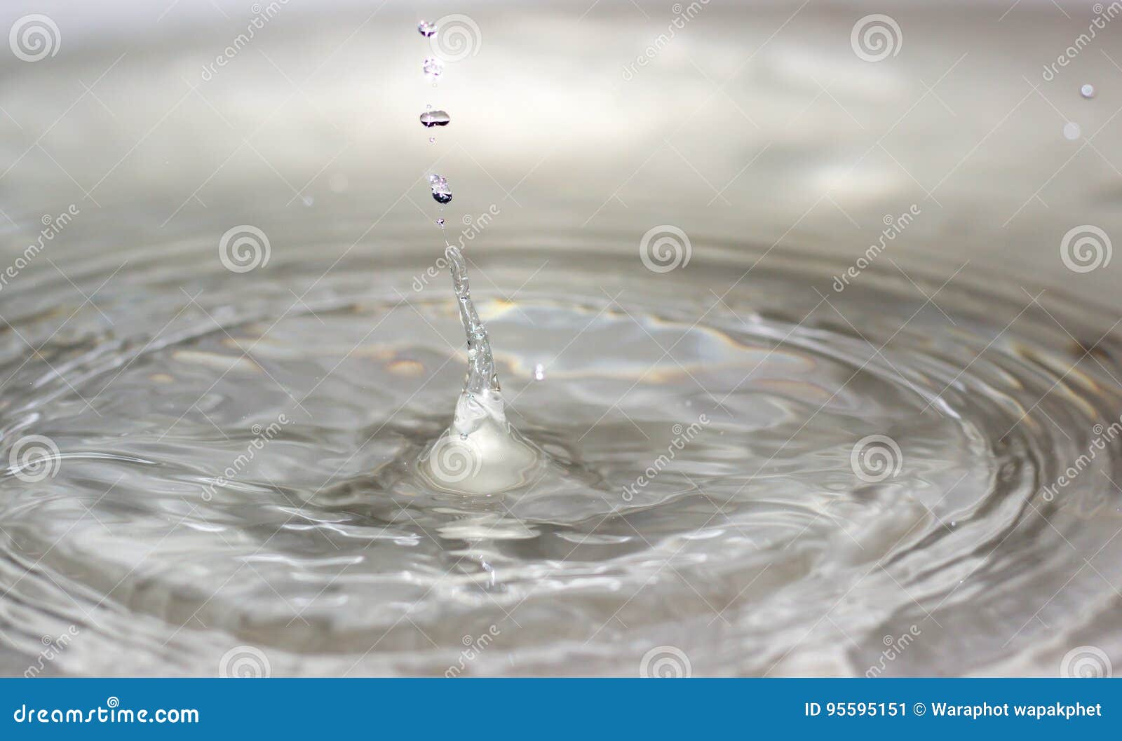 Dripping Down From The Roof Of The House Makes The Water Below Diffuse ...