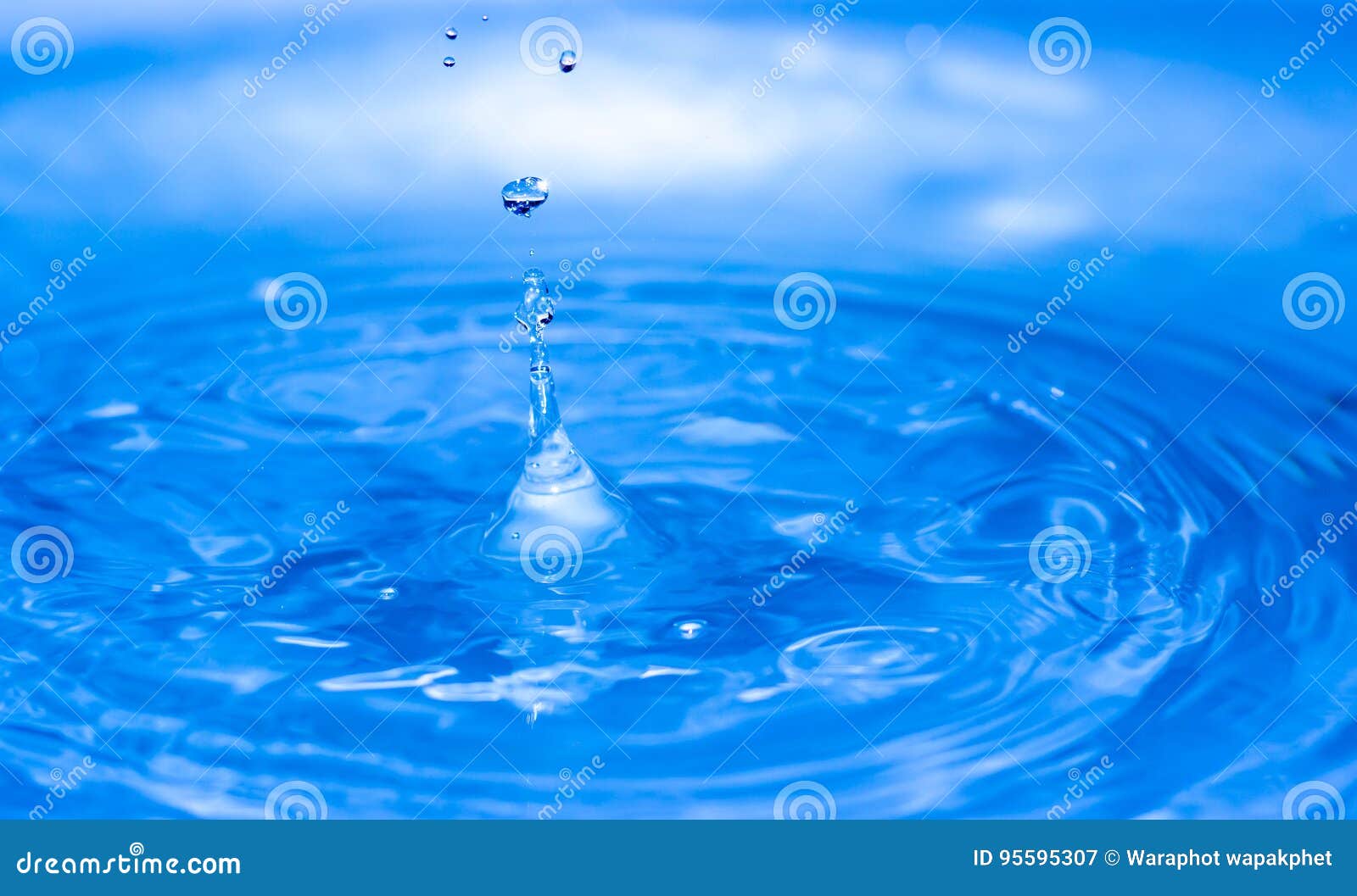 Dripping Down From The Roof Of The House Makes The Water Below Diffuse ...