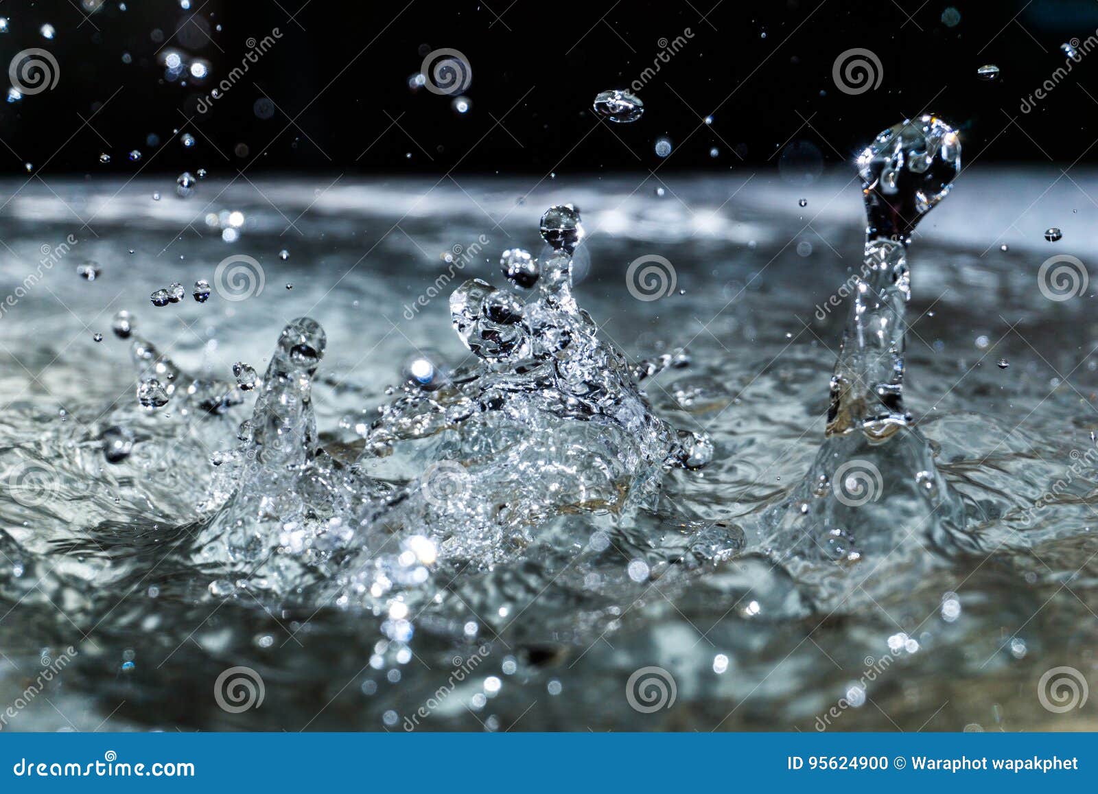 Dripping Down from the Roof of the House Makes the Water Below Stock ...