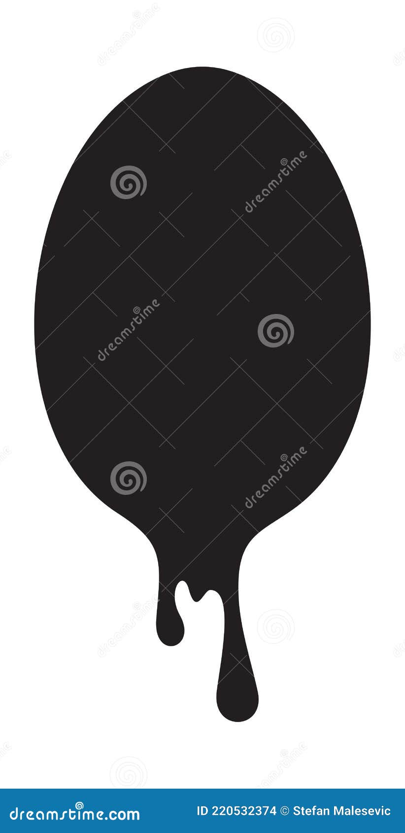 Dripping egg stock vector. Illustration of inked, caramel - 220532374