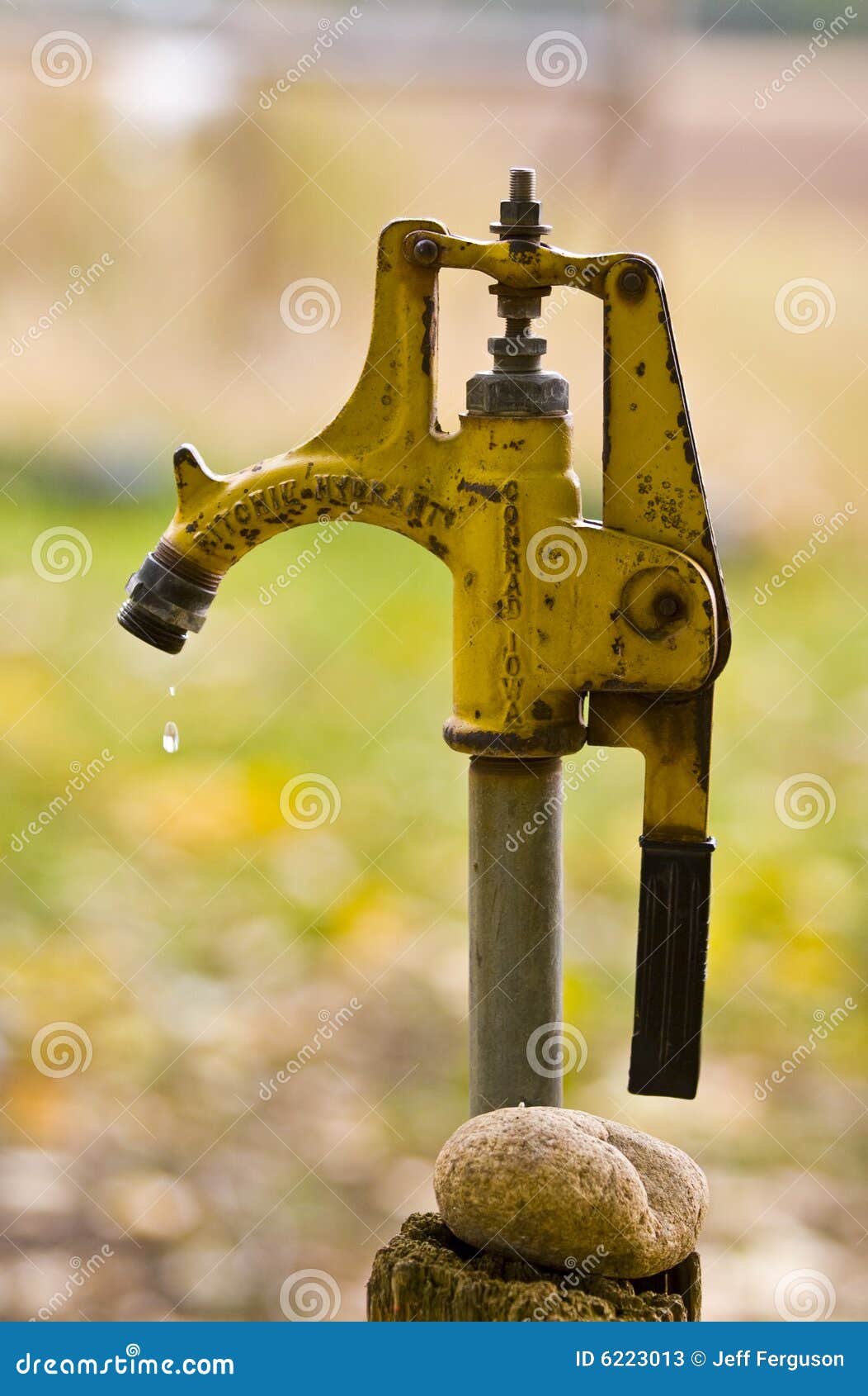 Dripping Farm Water Pump stock image. Image of drought - 6223013