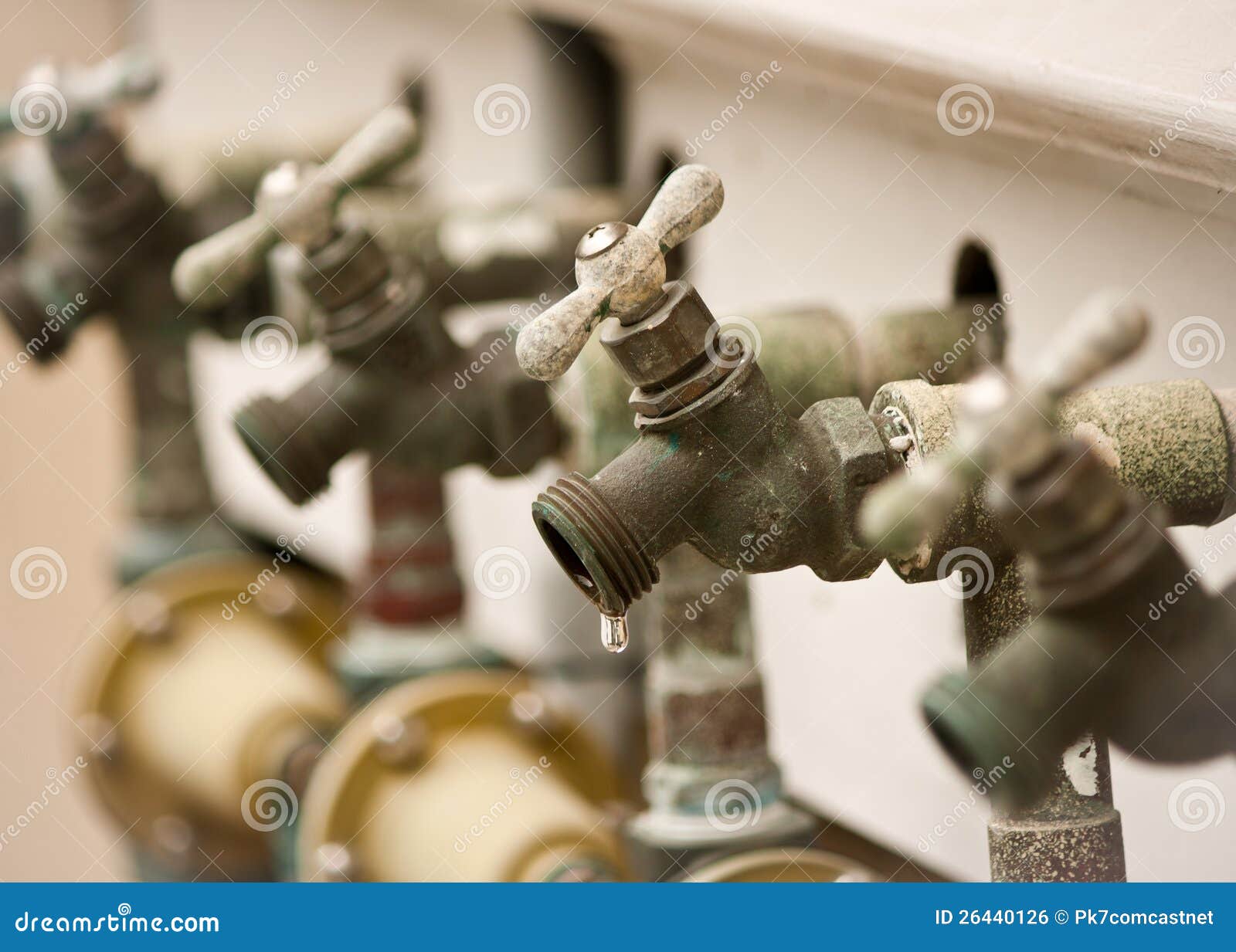 Dripping Faucet stock photo. Image of connector, handle - 26440126