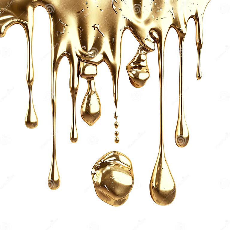 Dripping Golden Liquid stock image. Illustration of droplet - 348124197