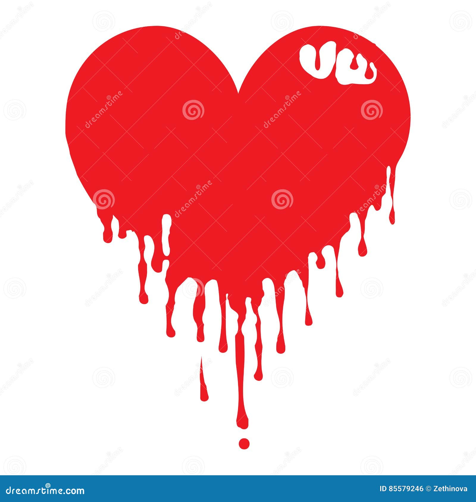 Dripping Heart stock illustration. Illustration of drip - 85579246
