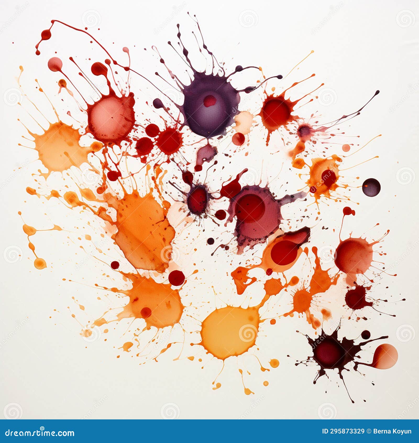 Dripping Ink with Splatted Ink and HandDrawn Paint Stock Illustration ...