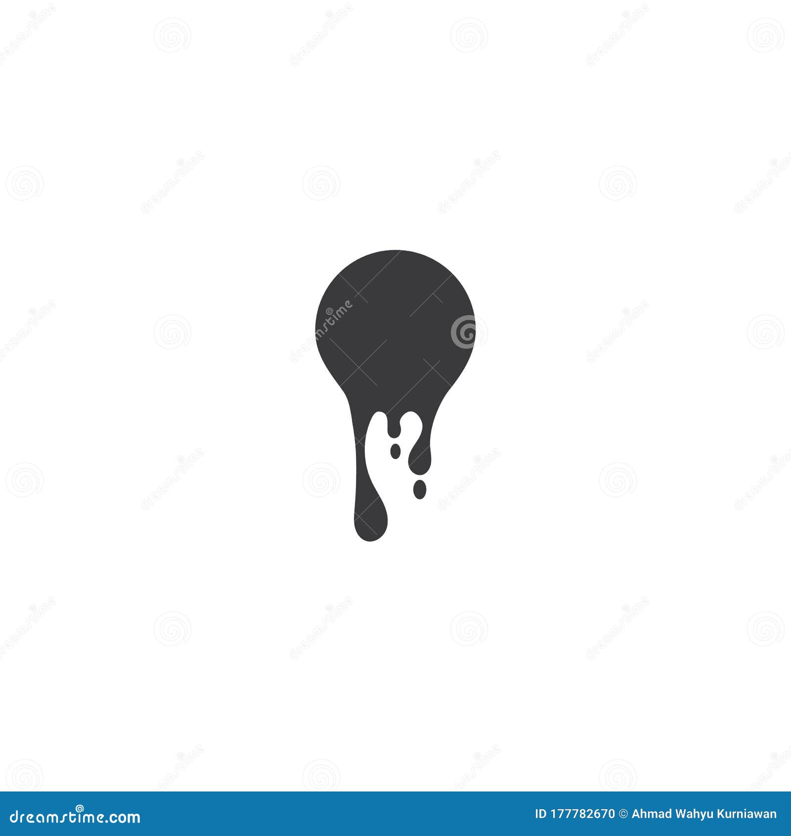 Dripping liquid icon stock vector. Illustration of isolated - 177782670