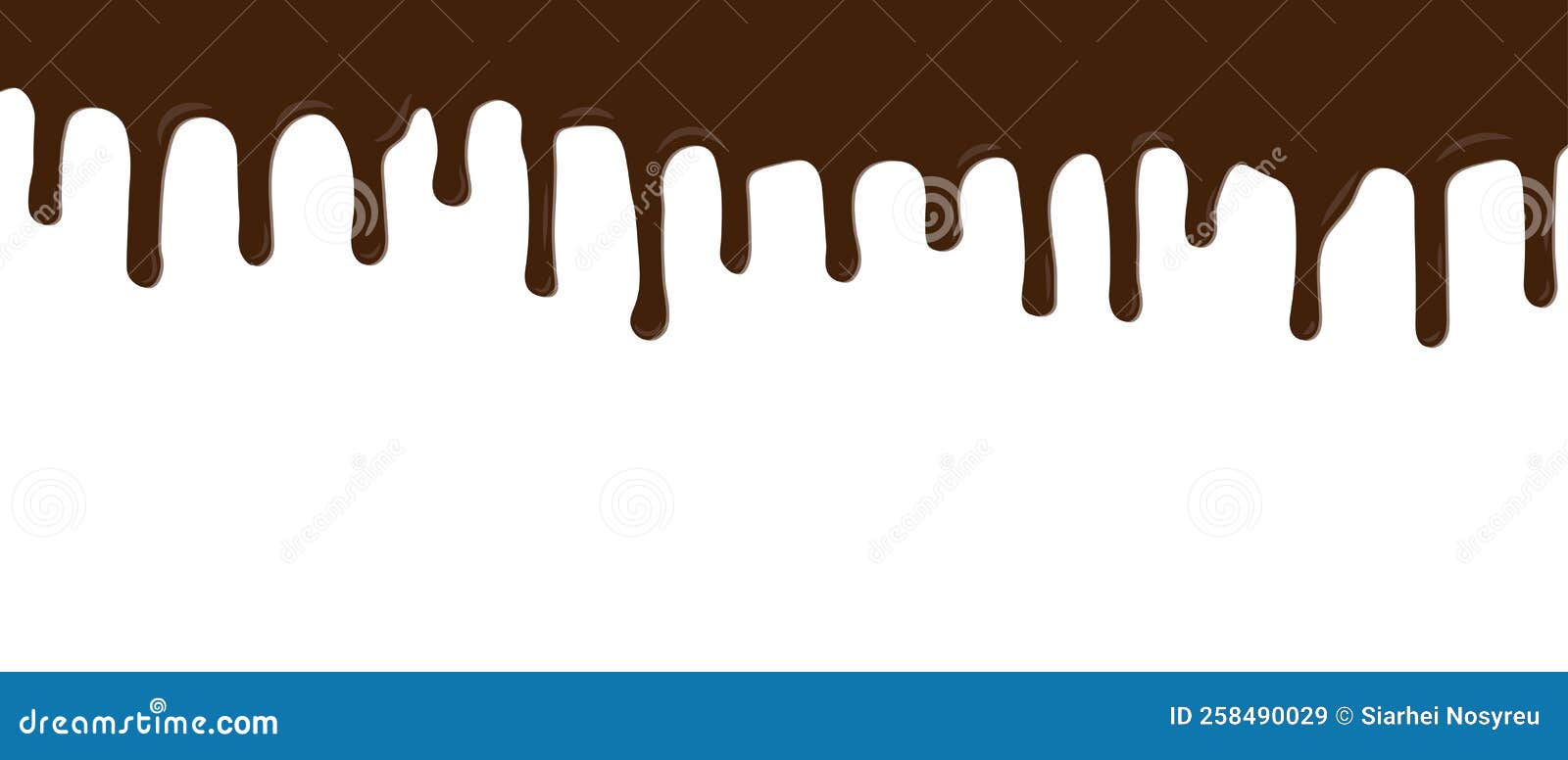 Dripping of Melted Chocolate, Background. Vector Illustration Stock ...