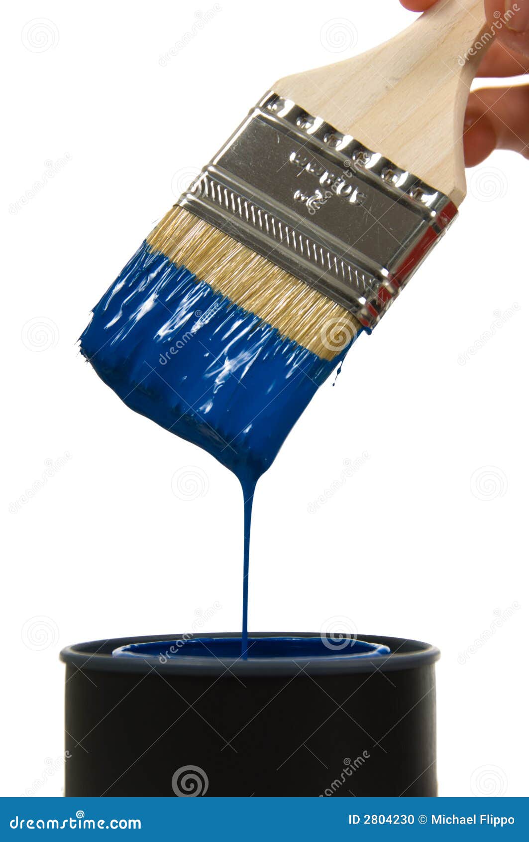 Dripping Paint stock photo. Image of brush, colorful, shiny - 2804230
