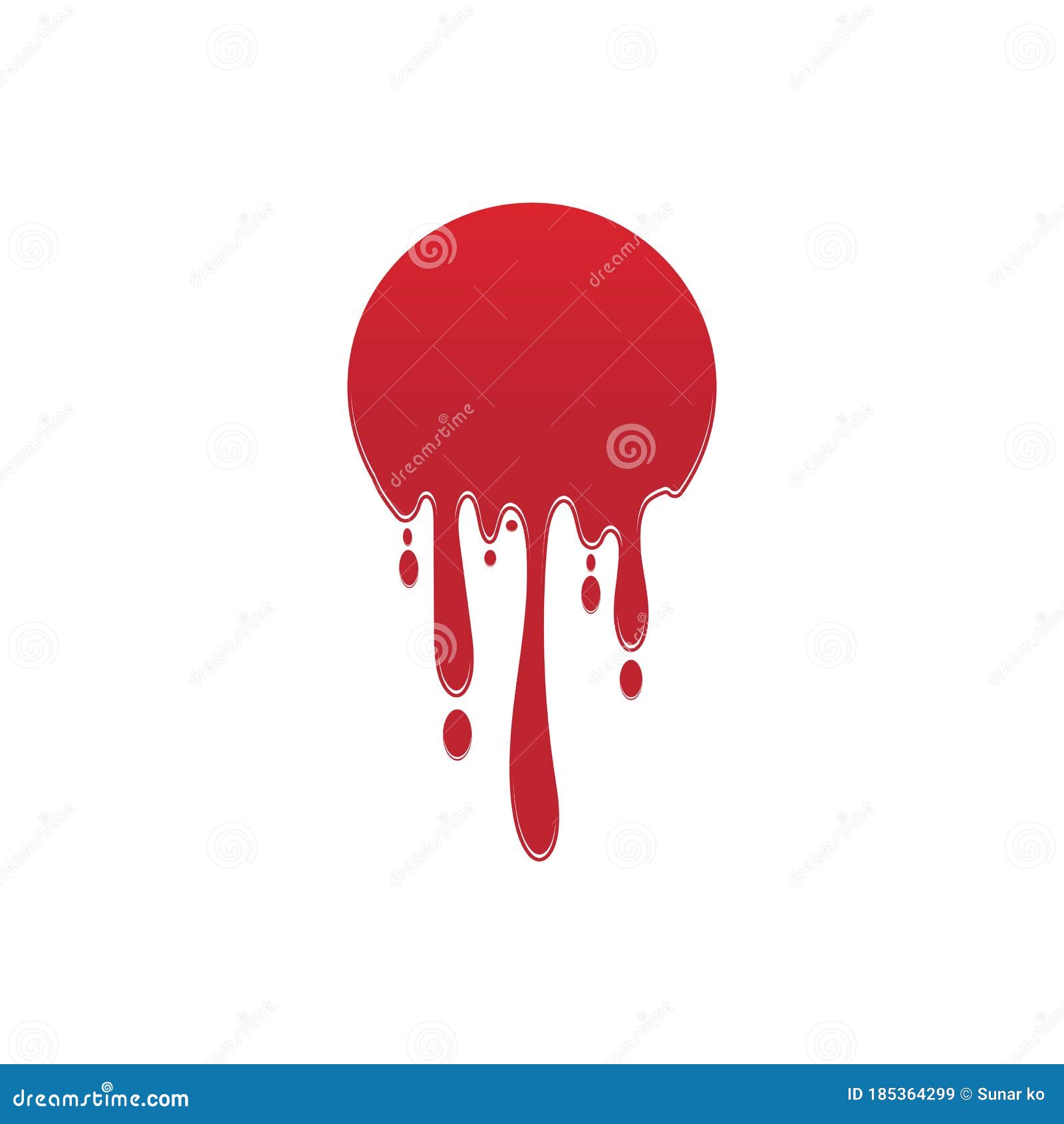 Circle Dripping Splatter. Round Luquid Logo. Milk Chocolate Oil Caramel ...