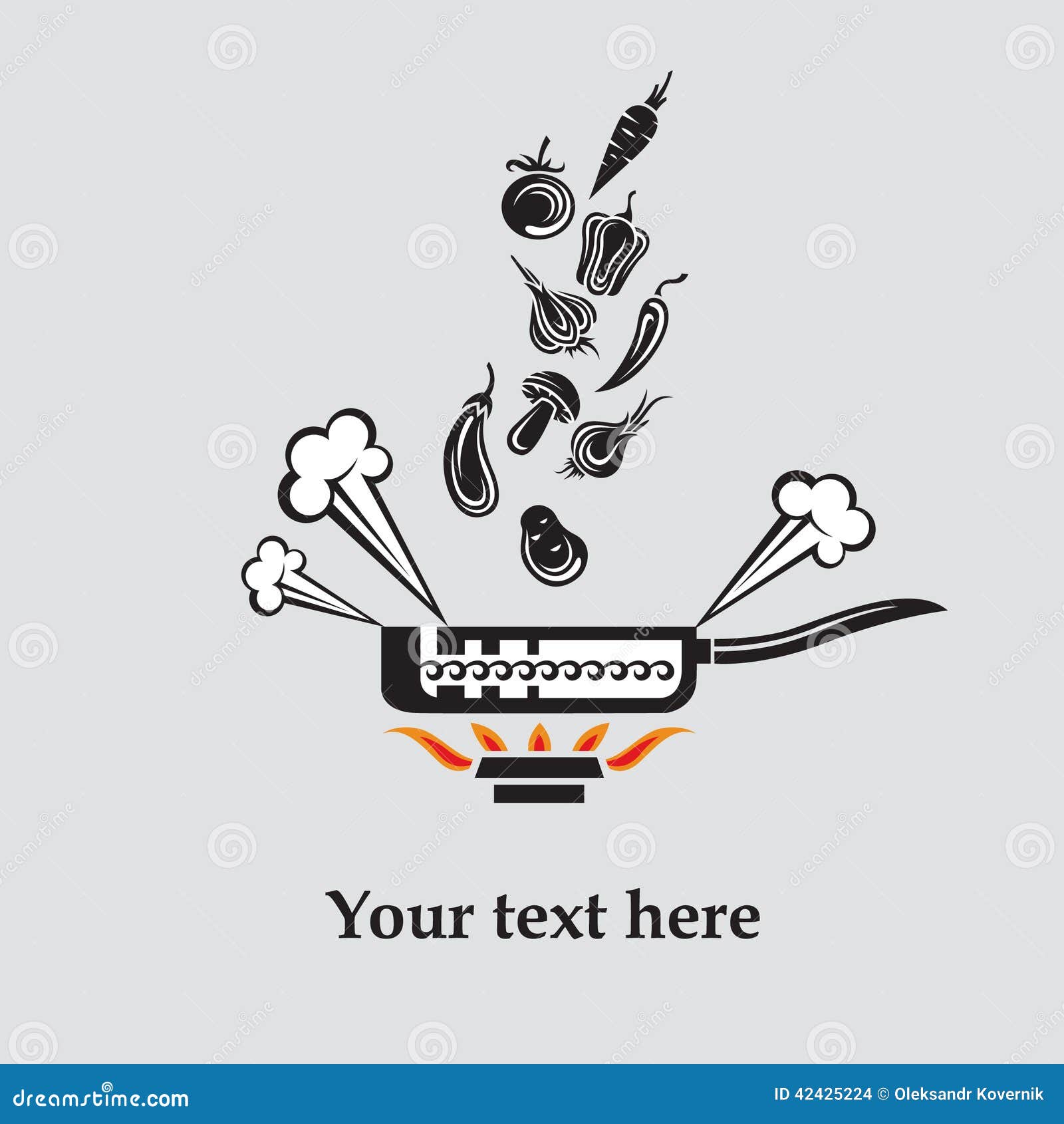 Dripping pan stock vector. Illustration of cooking, instruction - 42425224