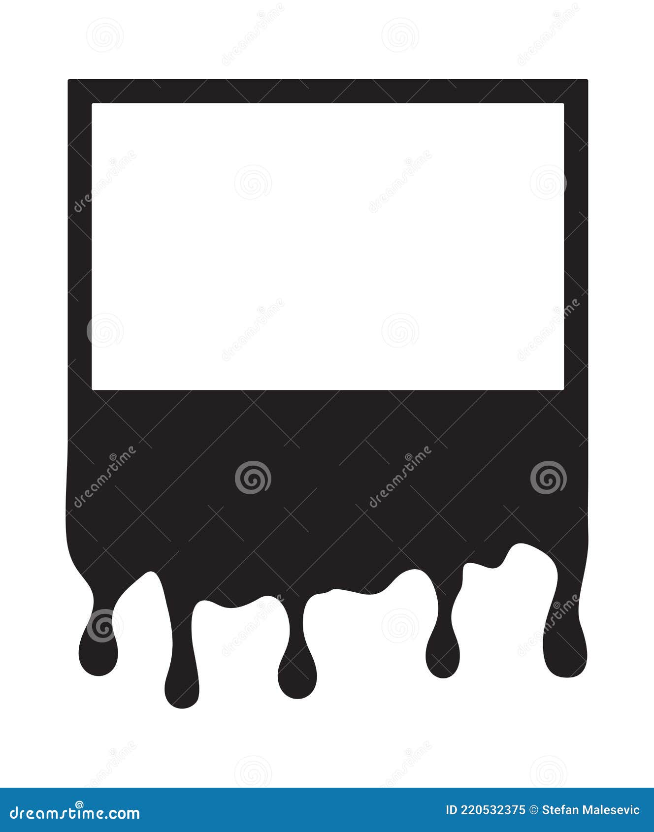 Dripping photo frame stock vector. Illustration of candy - 220532375