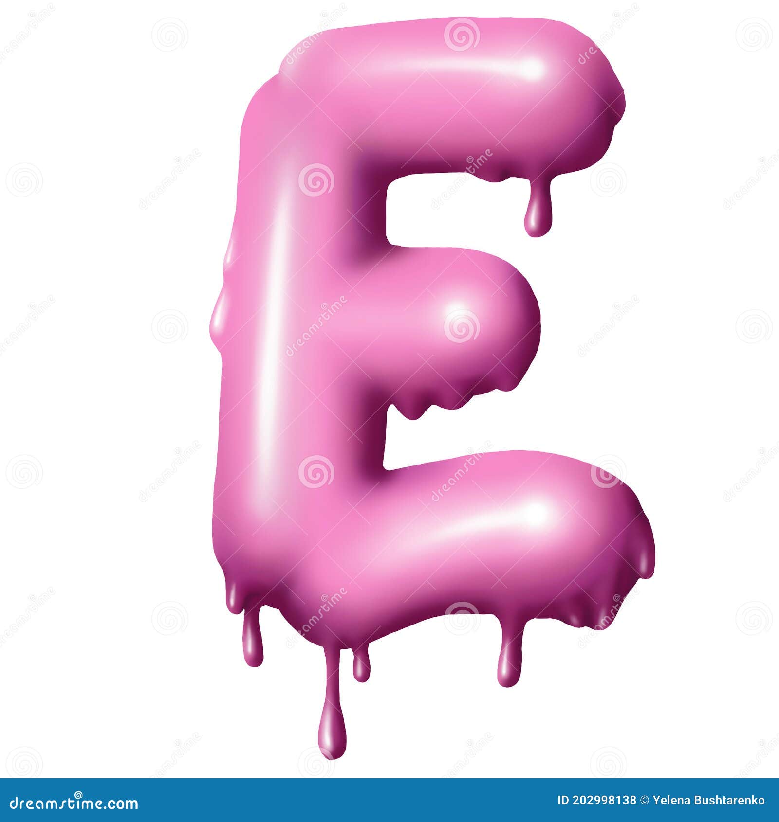 Dripping Pink Paint on Letters, Alphabet Stock Illustration ...