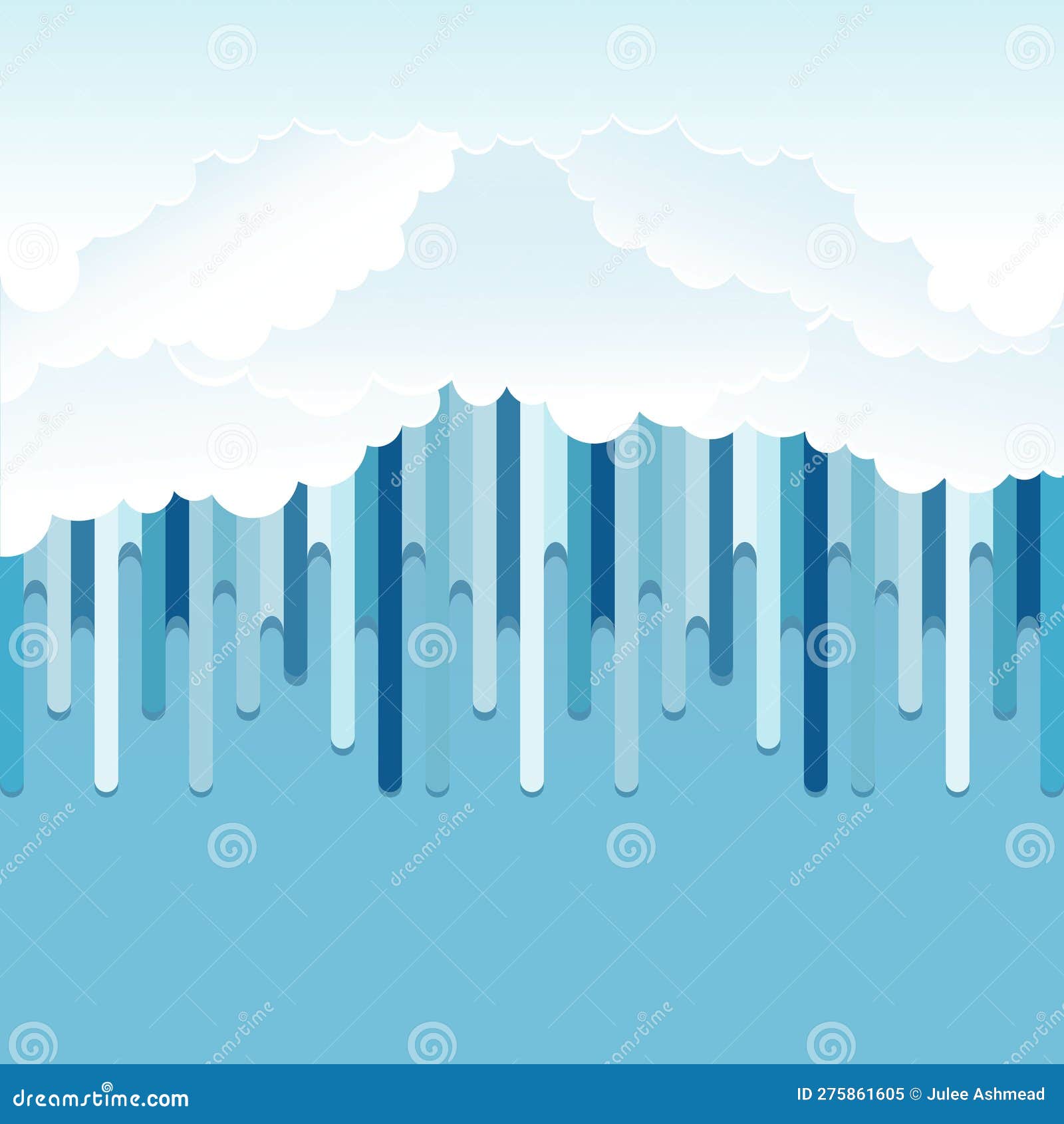 Paint Dripping from Rain Clouds Background Vector Illustration Stock ...