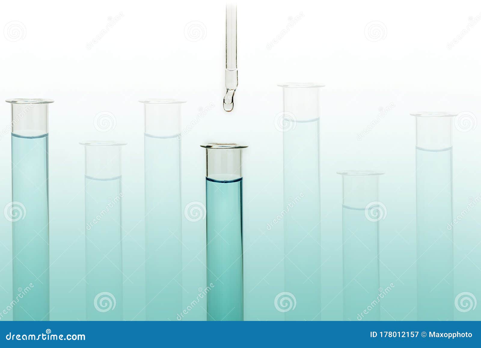 Dripping Reagent Into Test Tube With Liquid Sample Royalty-Free Stock ...