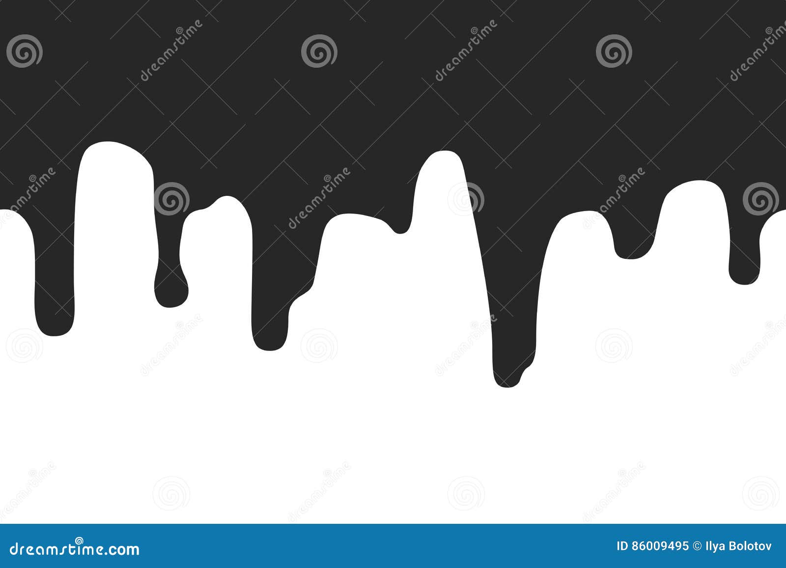 Dripping seamless border stock vector. Illustration of repeatable ...