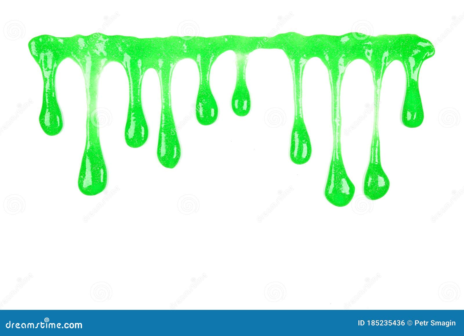 Dripping Slime Drops on a White Background Stock Photo - Image of jelly ...