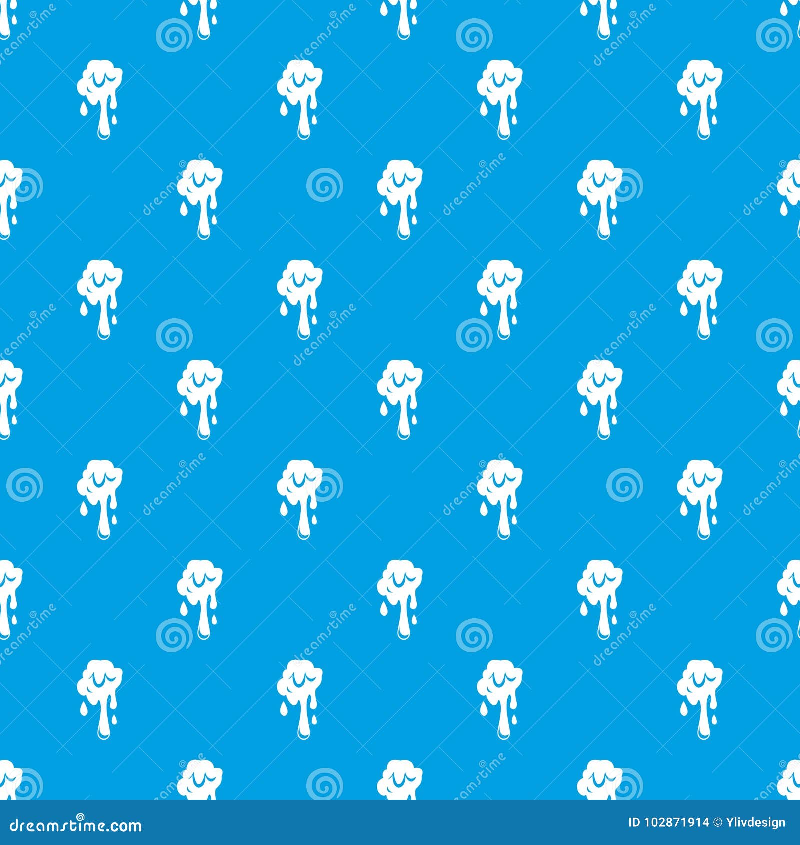 Dripping Slime Pattern Seamless Blue Stock Vector - Illustration of ...