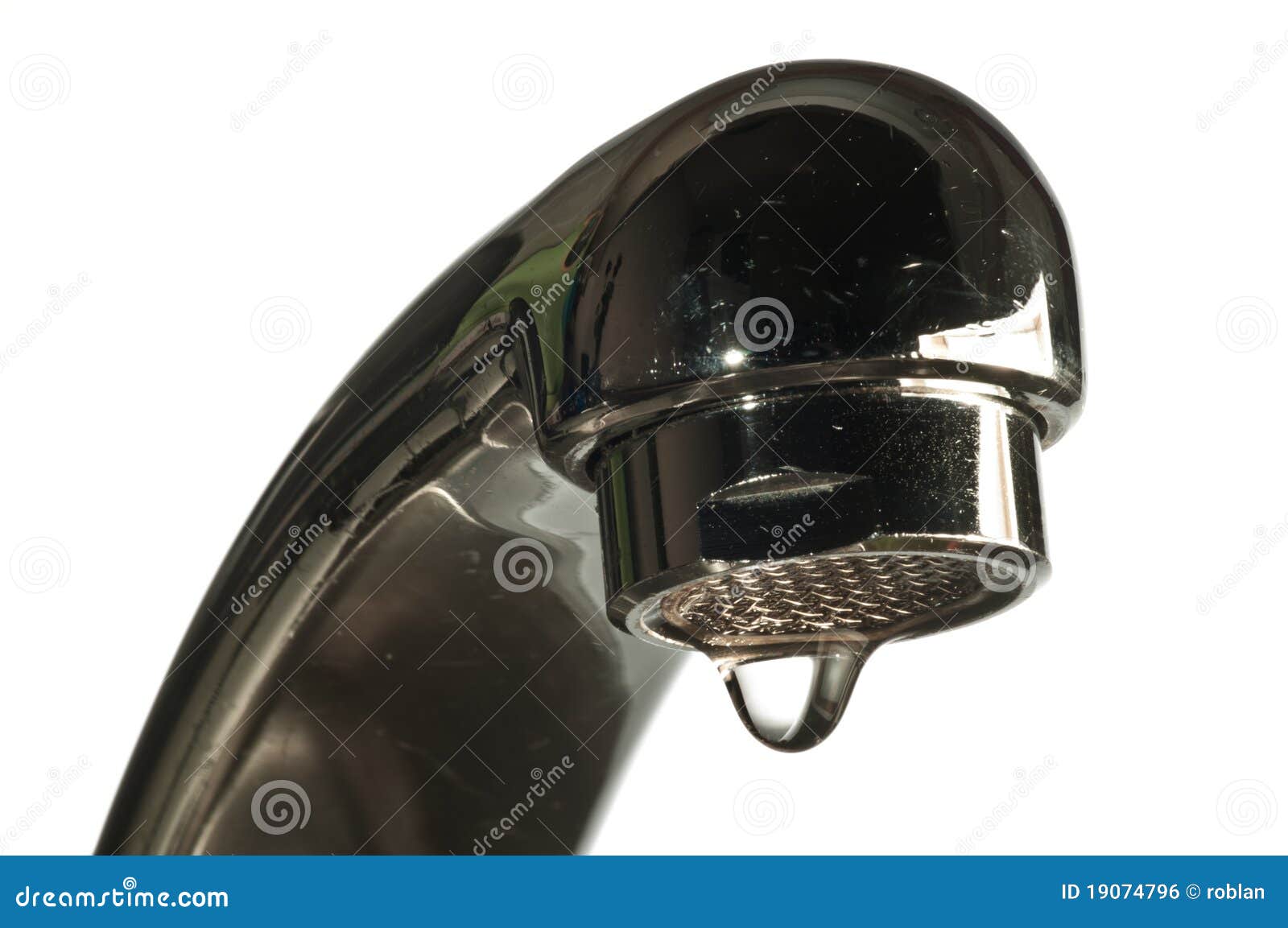 Dripping tap stock photo. Image of dripping, empty, chrome - 19074796