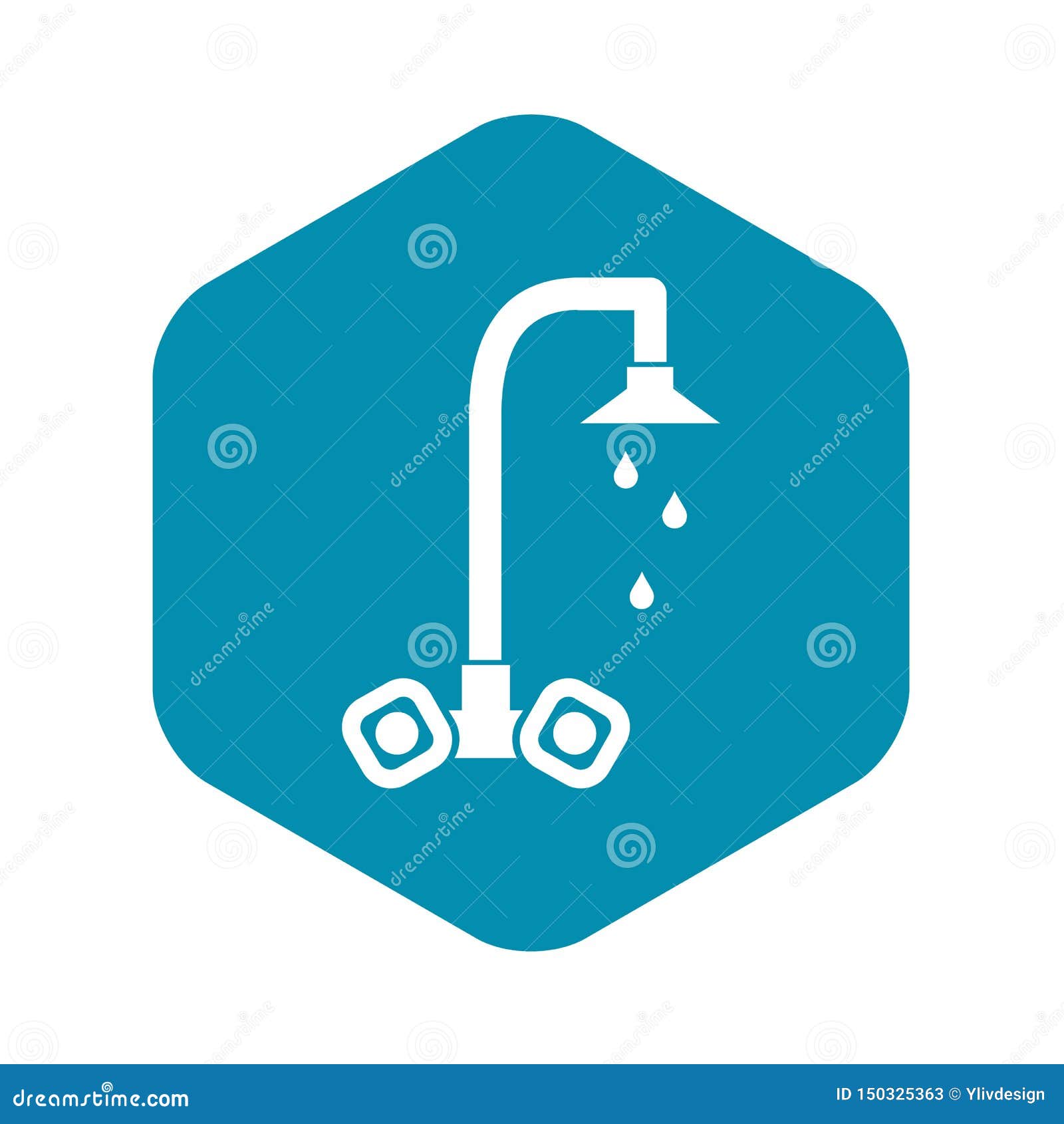 Dripping Tap Icon, Simple Style Stock Vector - Illustration of stopcock ...