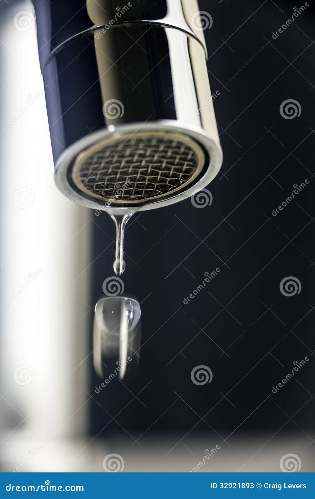 Dripping tap stock image. Image of leak, kitchen, pure - 32921893