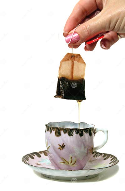 Dripping Tea bag stock image. Image of delicious, drink - 1867923
