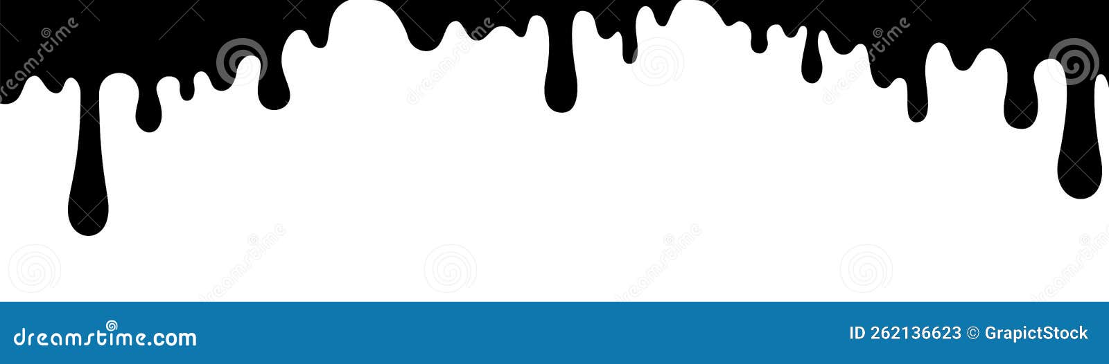 Dripping Top Right Top Left and Center, Set of 3 Stock Vector ...