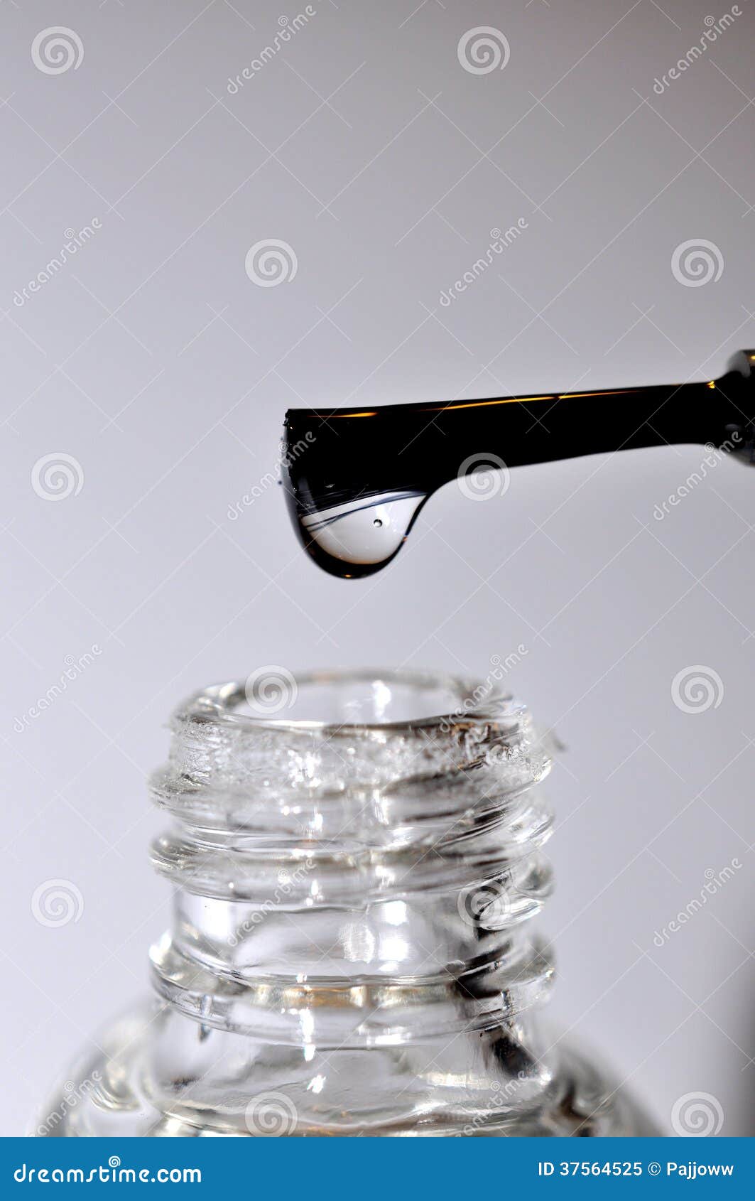 Dripping Translucent Nail Polish in Closeup Stock Image - Image of ...