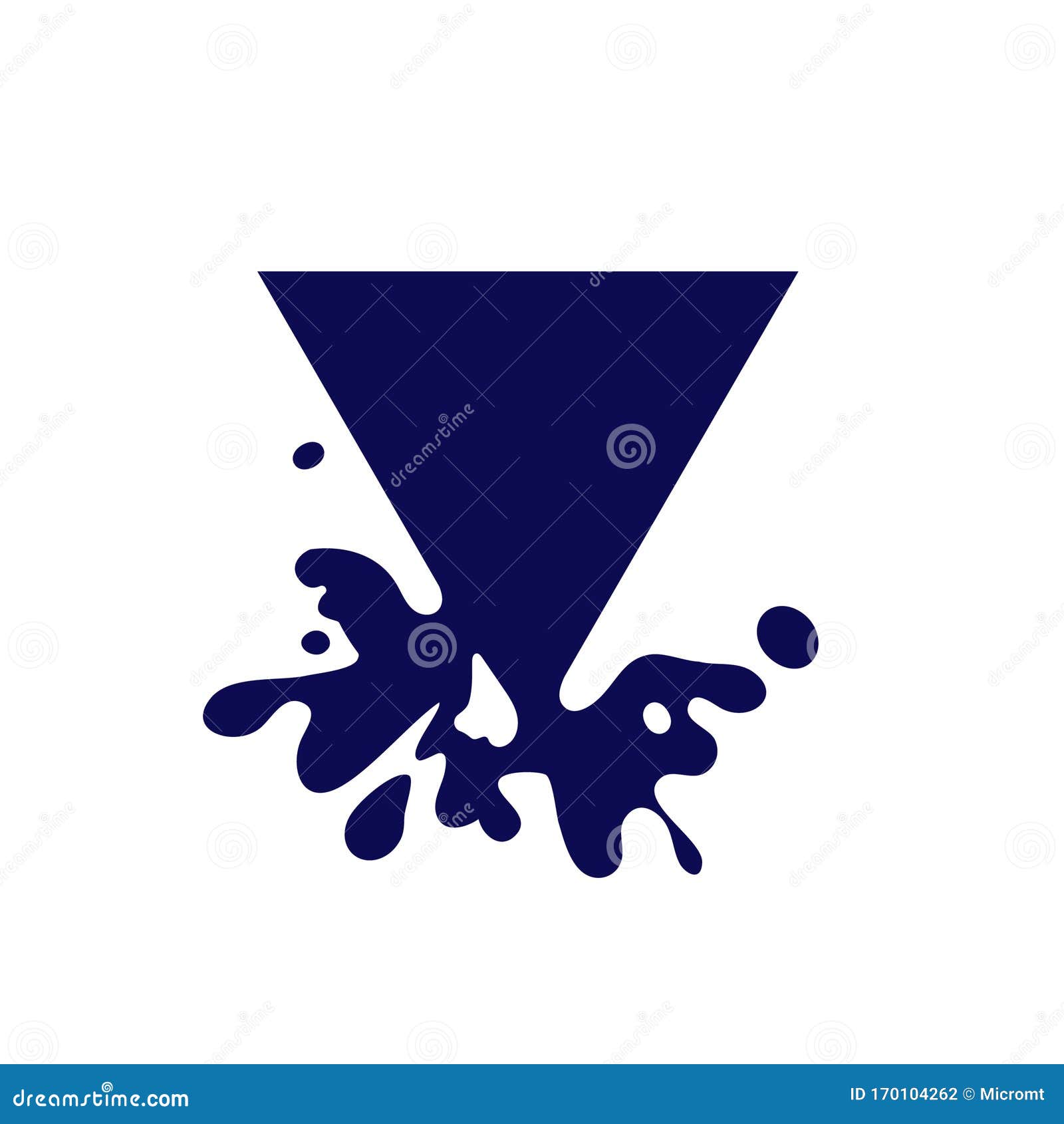 Dripping Triangle; Circle; Hexagon And Square Symbol For Product Taste ...