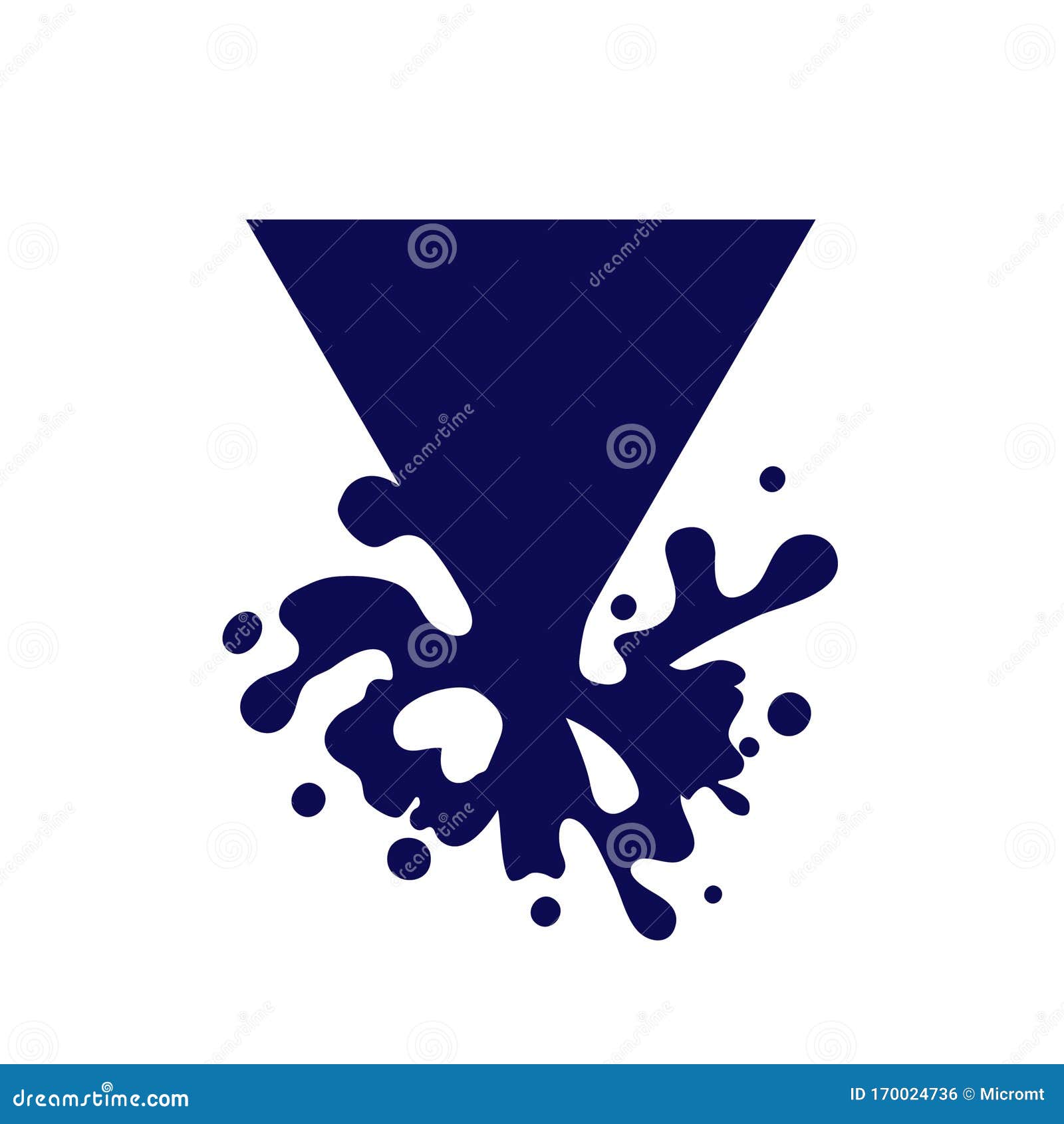 Dripping Triangle; Circle; Hexagon And Square Symbol For Product Taste ...