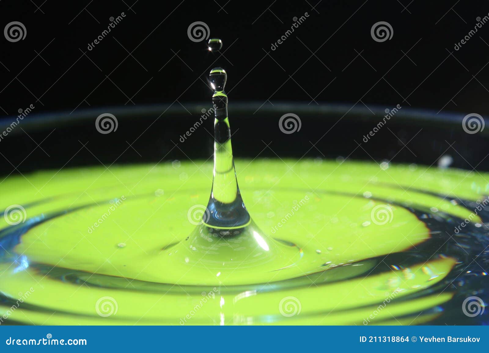 Dripping Water into a Glass Stock Photo - Image of ripple, rain: 211318864