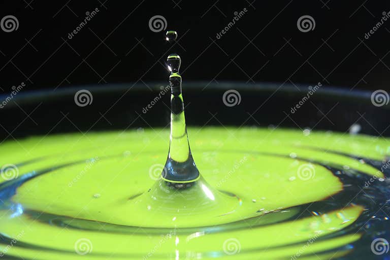 Dripping Water into a Glass Stock Photo - Image of ripple, rain: 211318864
