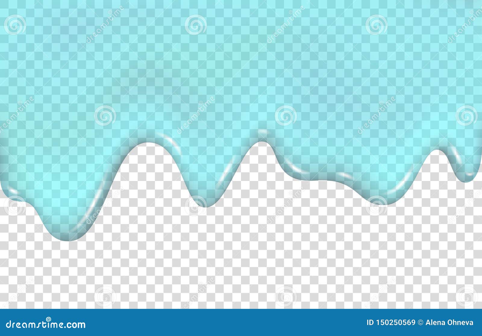 Dripping Water Isolated on Transparent Background Stock Vector ...
