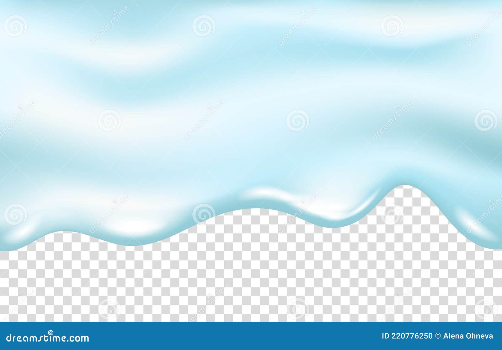 Dripping Water Isolated On Transparent Background Vector Illustration ...