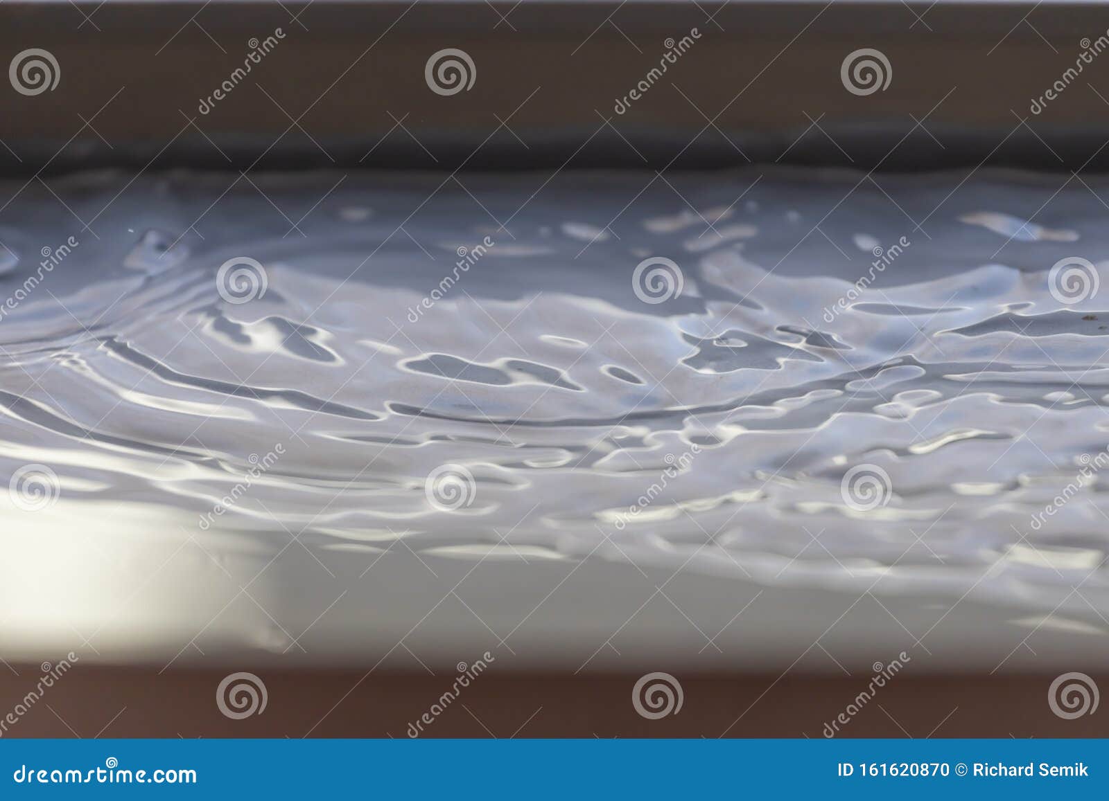 Dripping Water To the Water Surface Stock Photo - Image of cold, clear ...