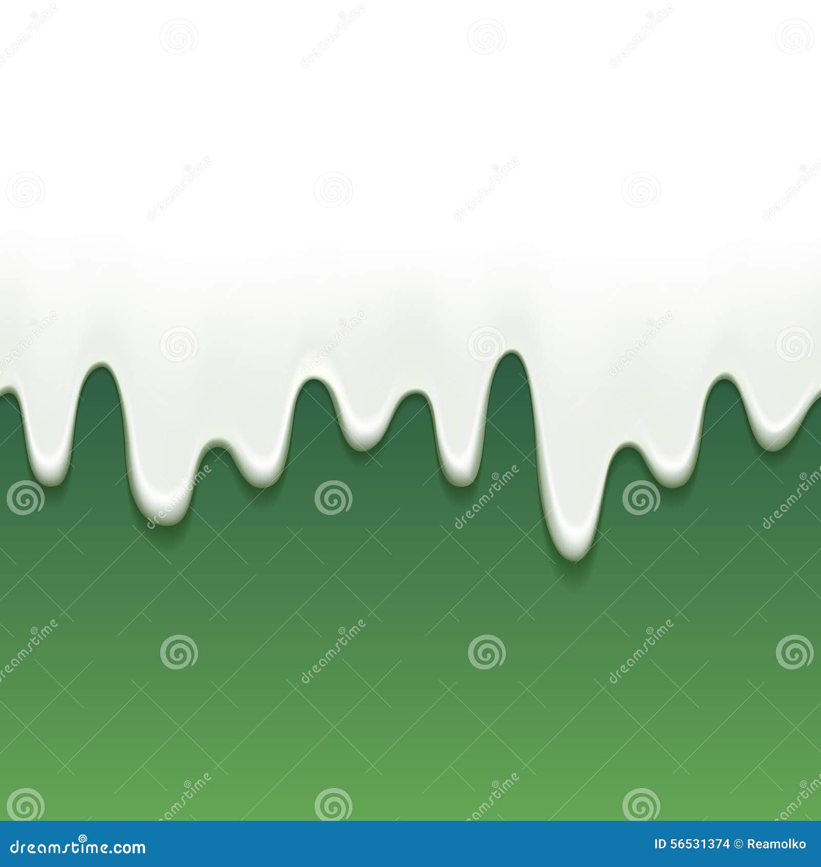 Dripping White Circles. Liquid Drops Of Ink. Dripping Liquid. Vector ...