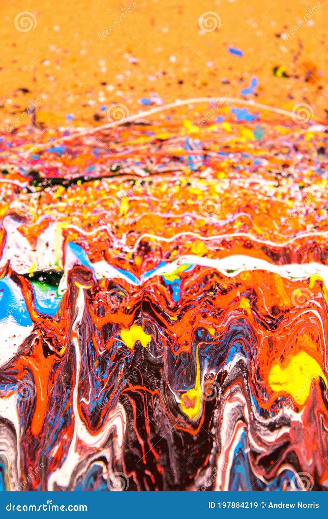 Drippy Paint Art stock image. Image of purple, covered - 197884219