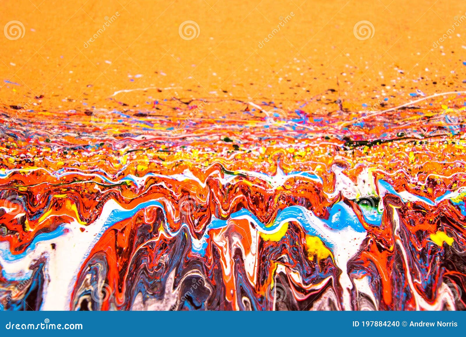 Drippy Paint Art stock photo. Image of colors, white - 197884240