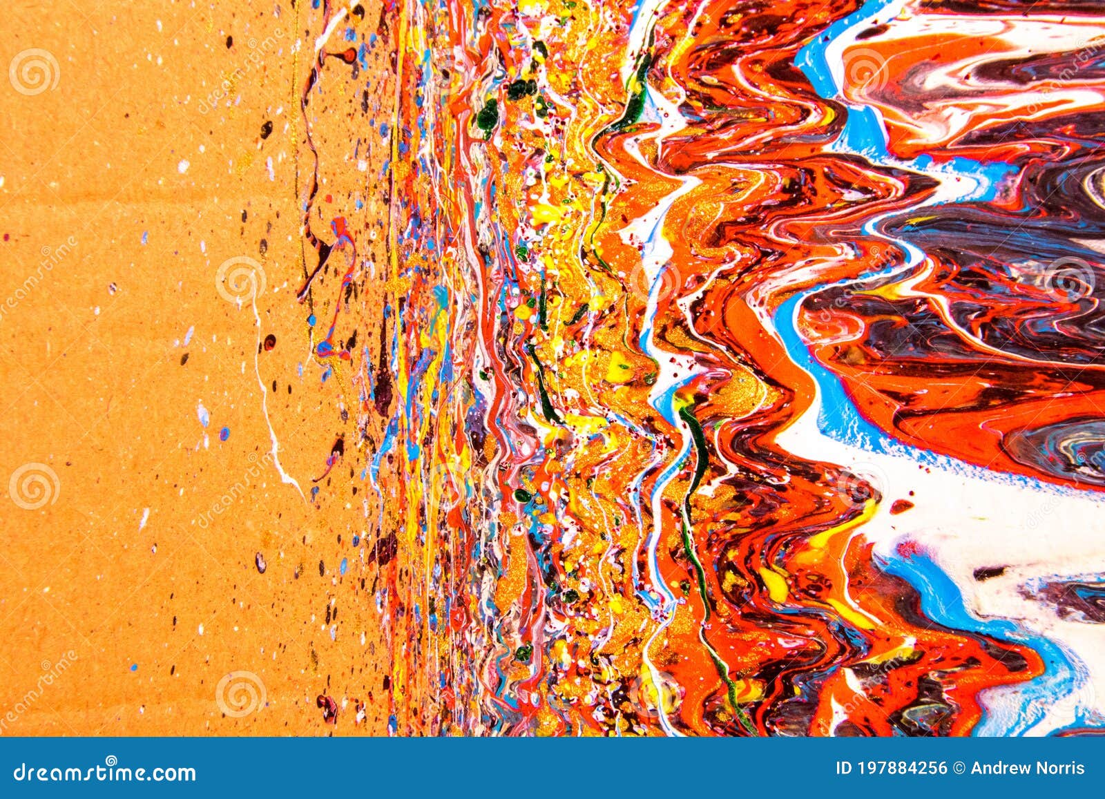 Drippy Paint Art stock illustration. Illustration of colors - 197884256