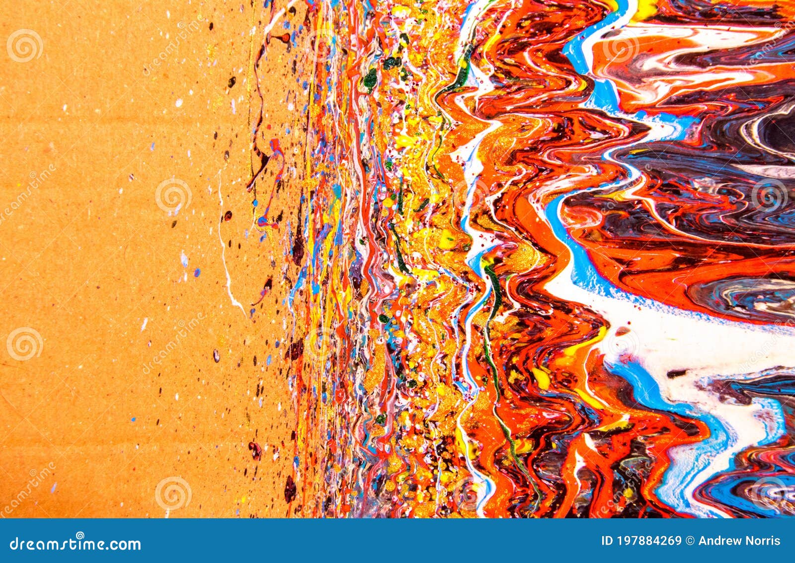 Drippy Paint Art stock image. Image of mixed, glitter - 197884269