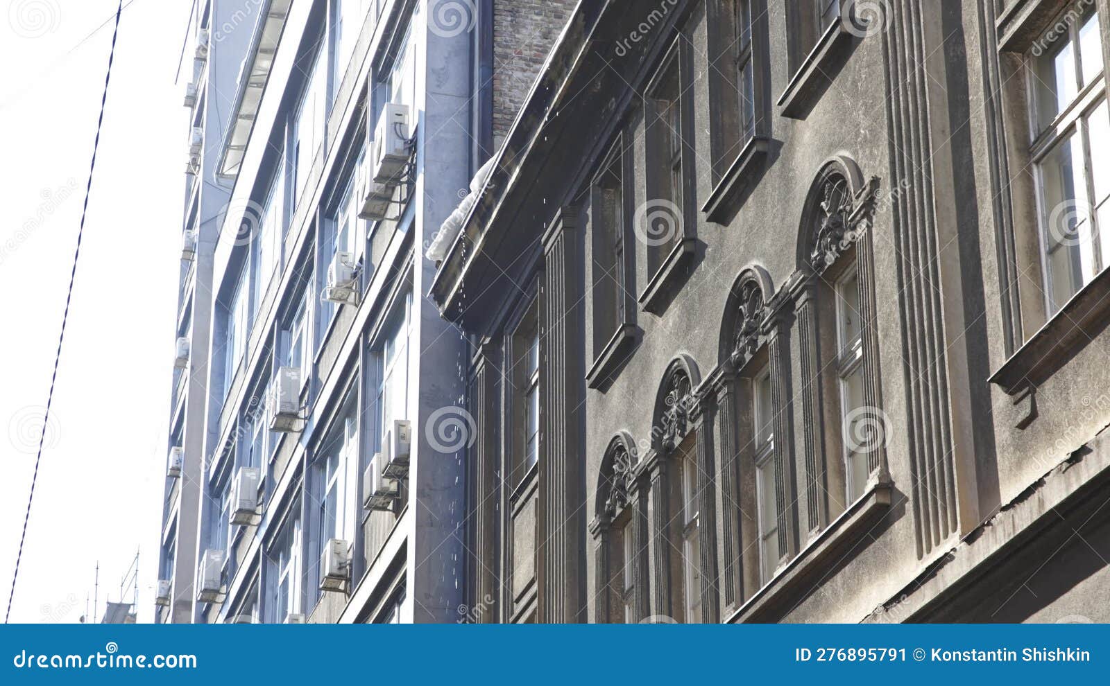 Drips Dripping from the Roof of the Building Stock Video - Video of ...