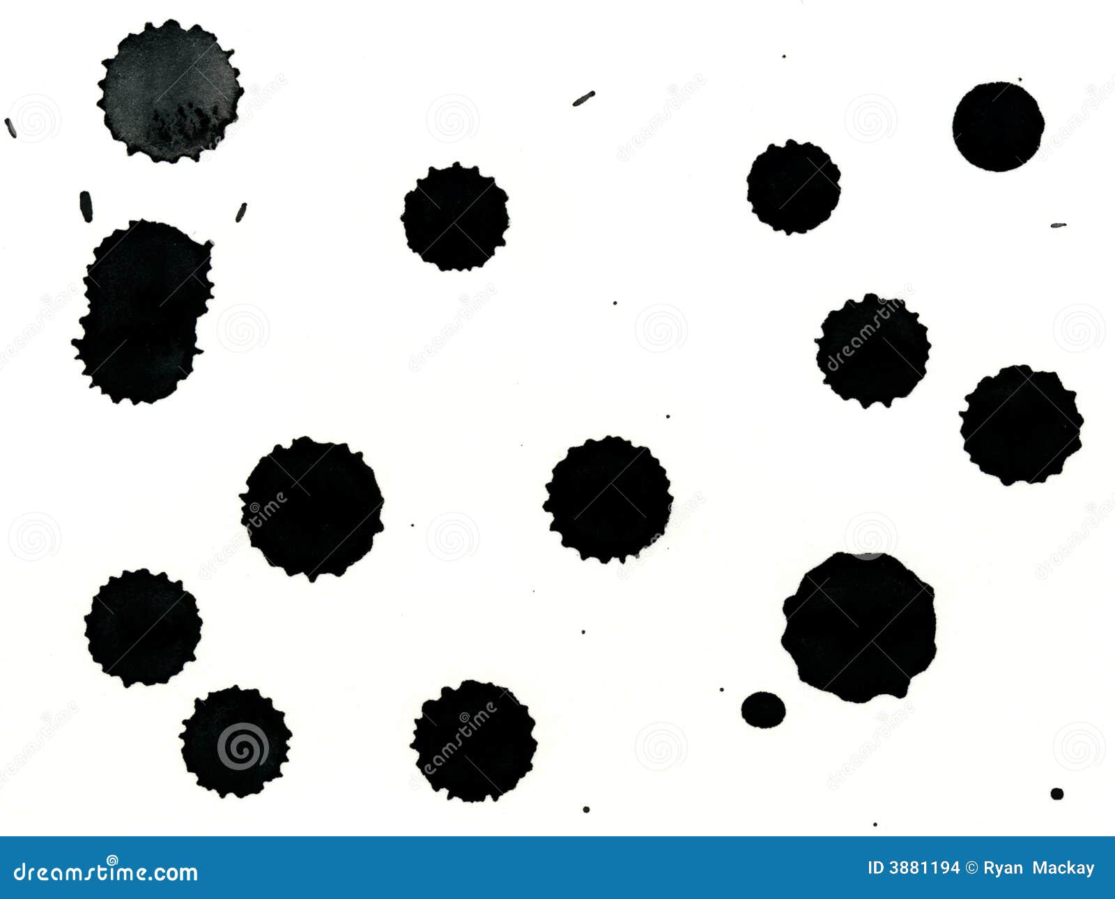 Black Ink Drips. Seamless Dripping Paint Texture. Splatters And ...