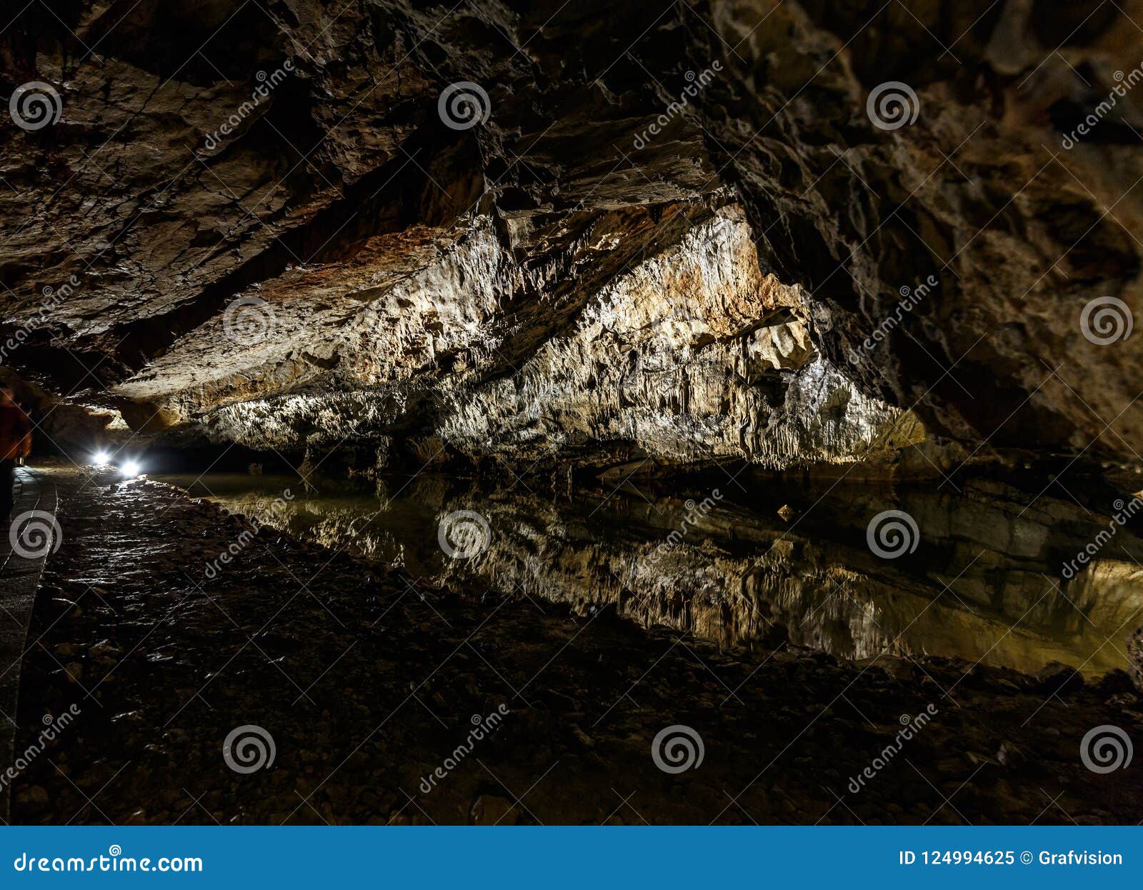 Dripstone cave stock image. Image of dropstone, park - 124994625