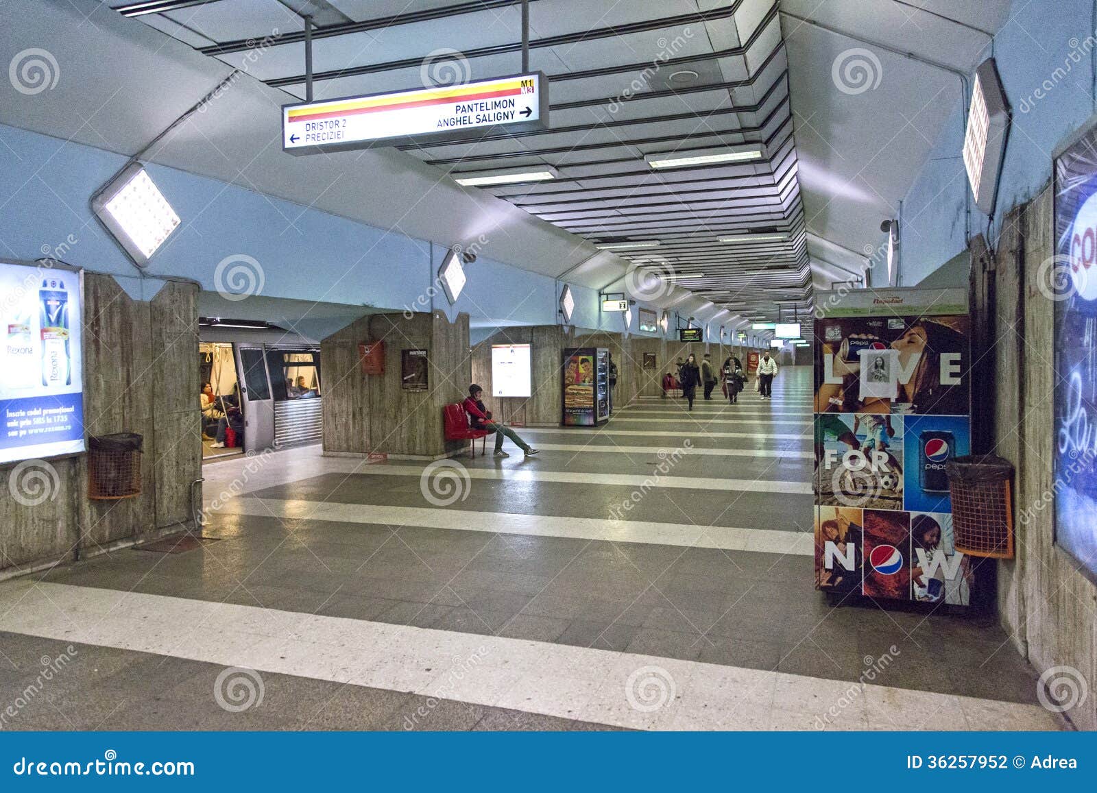 Dristor 1 Subway Station from Bucharest Editorial Photography - Image ...