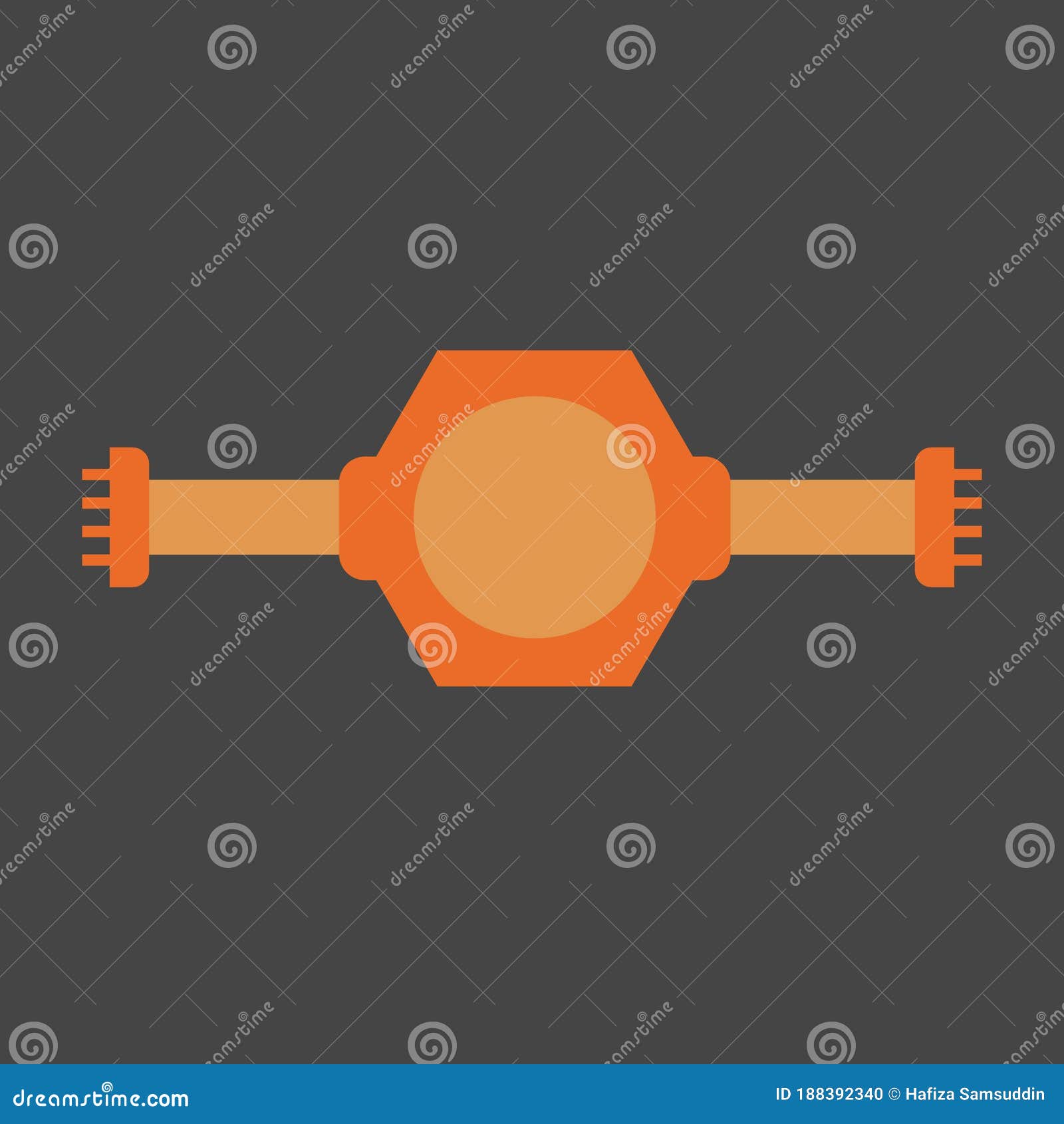 Drive Axle. Vector Illustration Decorative Design Stock Vector ...