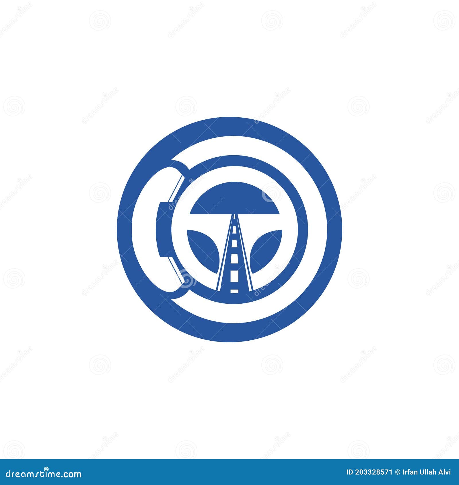 Drive Call Vector Logo Design Template. Stock Vector - Illustration of ...